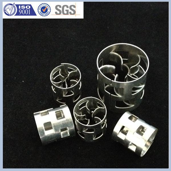 Stainless Steel SS316 Metal Pall Ring 50mm For Distillation Column