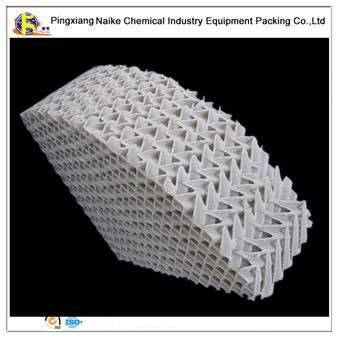 Corrugated Plate Ceramic Tower Packing For Distillation Column Structured Packing
